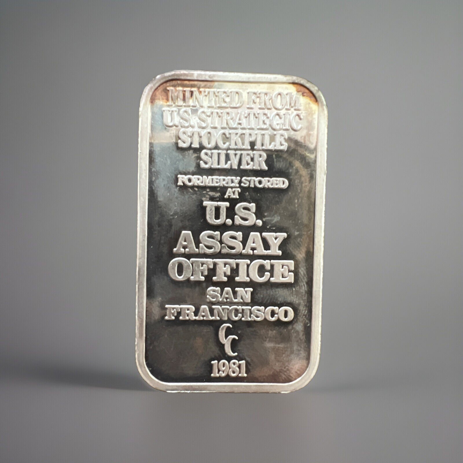 1981 U.S. Strategic Stockpile San Francisco, CA 1 Troy Oz .999 Fine ...