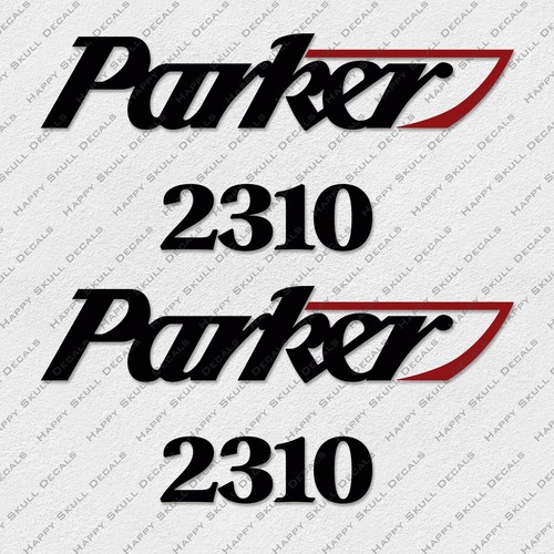 PARKER BOAT 2310 LOGO DECALS STICKERS Set of 2 9" LONG | eBay