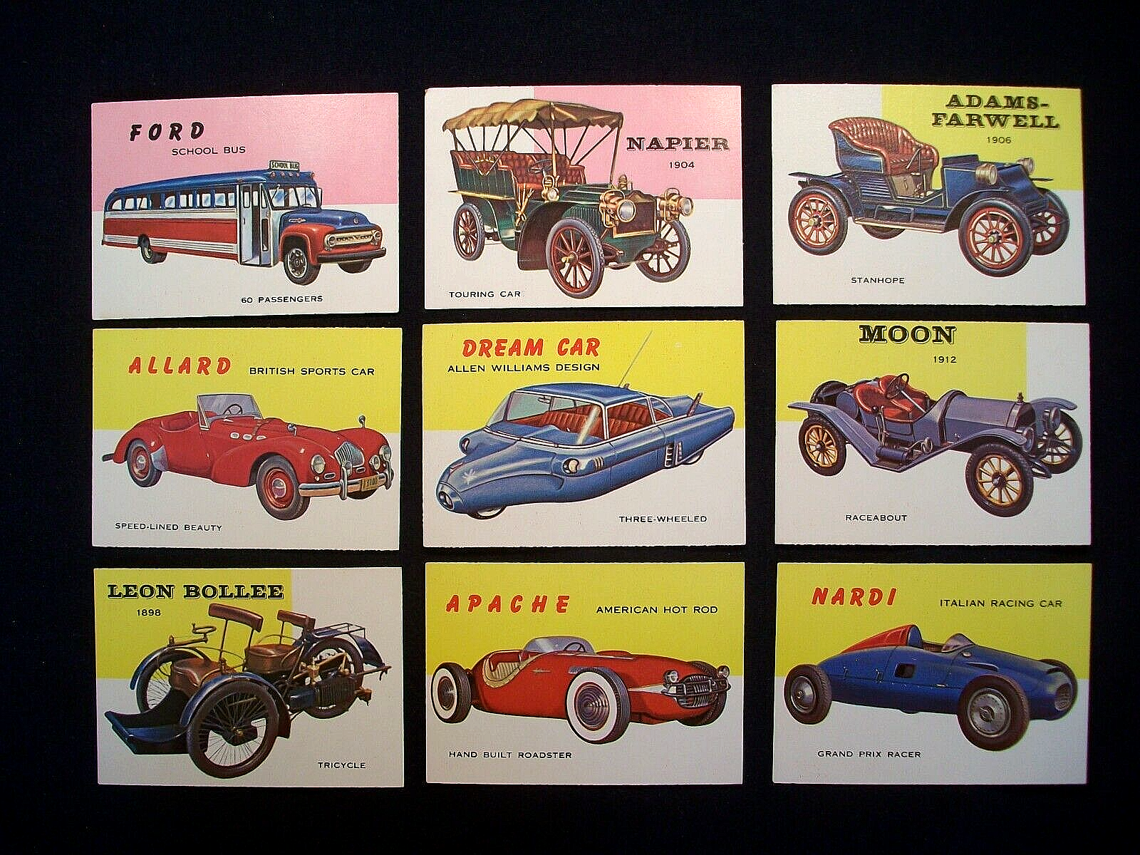 1954 Topps WORLD ON WHEELS cards NM/NM-MT + QUANTITY U PICK READ BEFORE ...