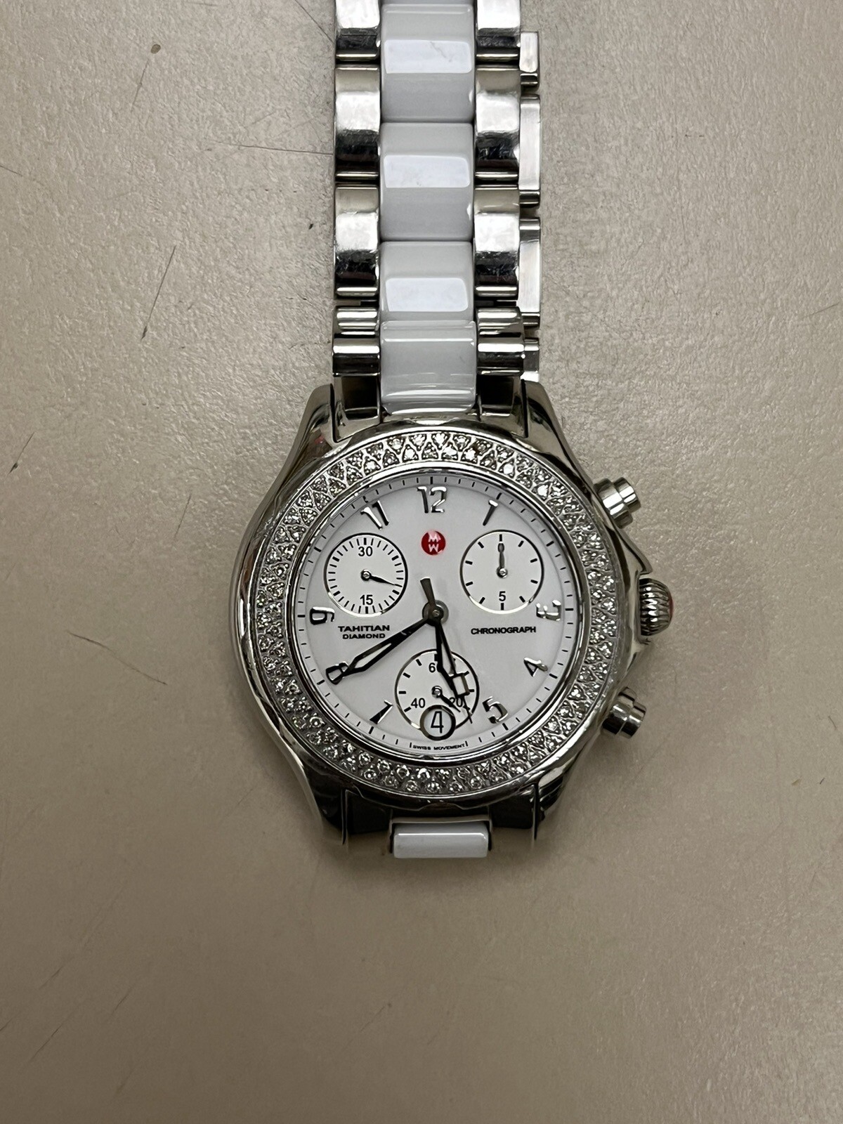Michele Watch Round 35mm Ceramic Band | eBay