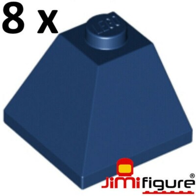 NEW 8 x LEGO Slope 45 Degree 2x2 Double Convex Corner Dark Blue 3045 ...