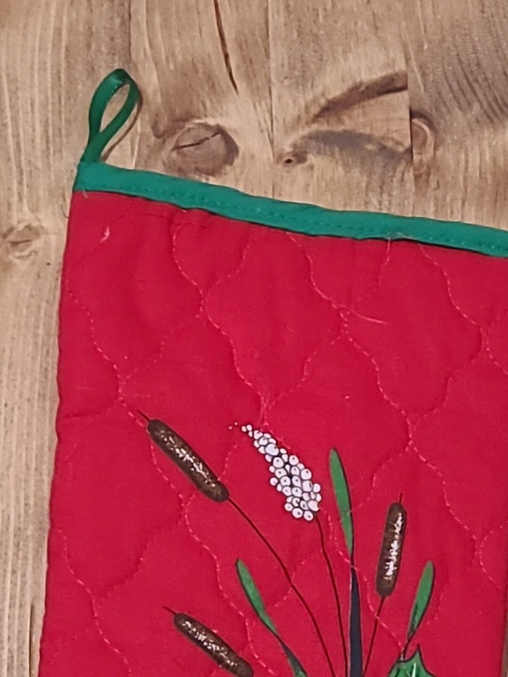 Cranston A Wildlife Christmas Quilted Stocking Mallard Vintage Handmade ...