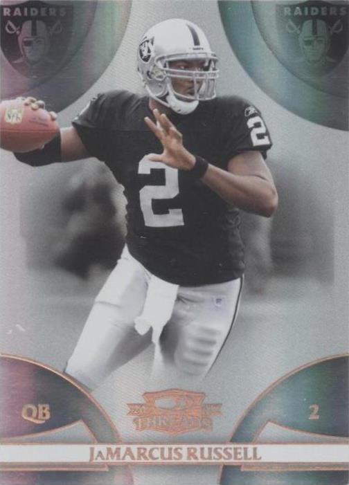 2008 Donruss Threads - JaMarcus Russell #88 Century Proof Bronze /250 ...