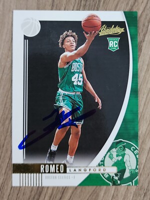 Romeo Langford Signed 2019-20 Absolute Rookie Card #48 Boston Celtics ...