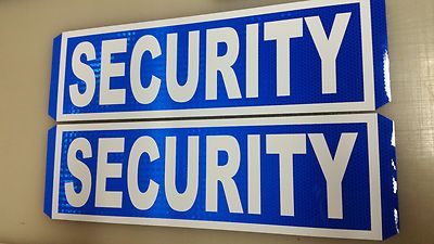 Security Magnetic Signs Reflective Blue | eBay
