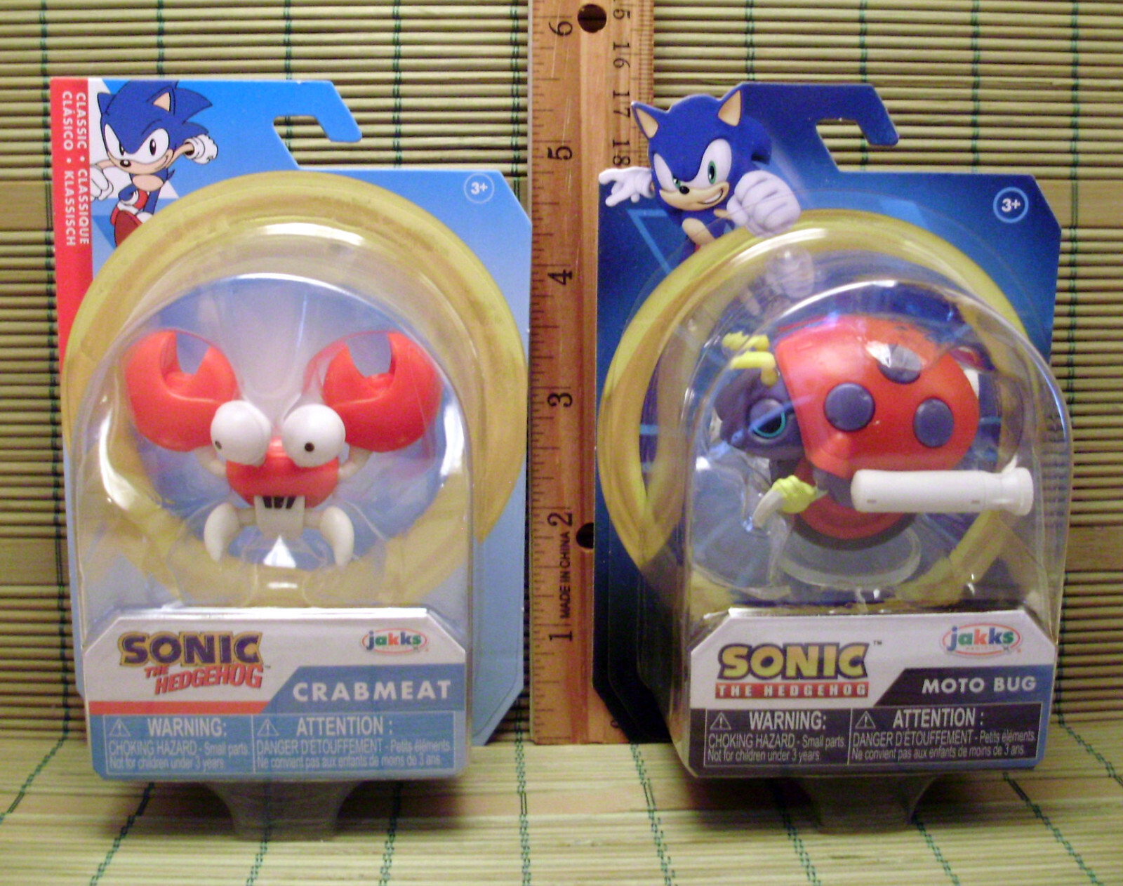 Jakks Pacific Sonic The Hedgehog CrabMeat & MotoBug 2.5” Figures ...