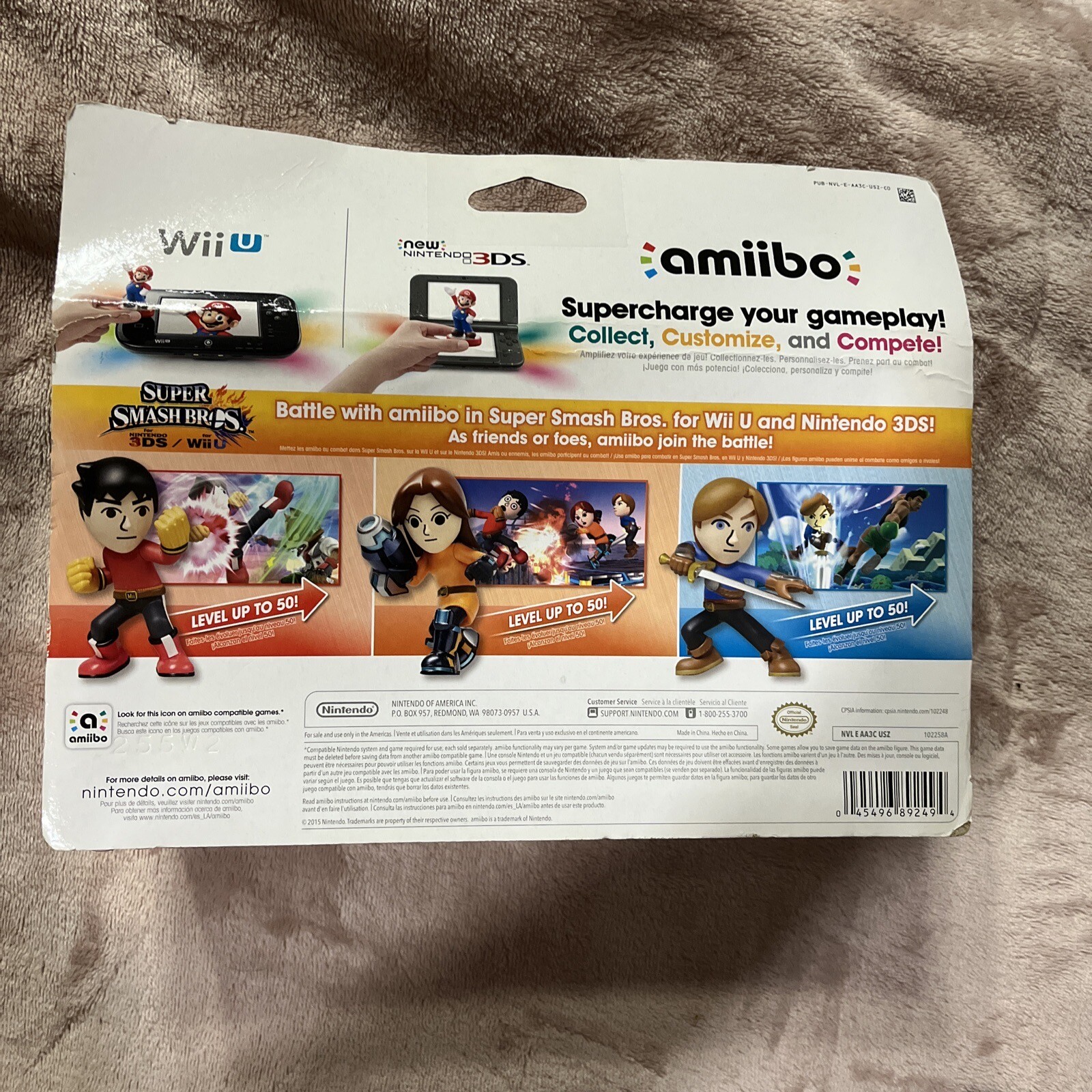 Super Smash Bros Amiibo Lot (Mii Brawler. Jigglypuff, Dr. Mario, Koopa ...