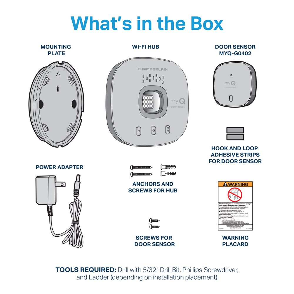 Wi-Fi Smartphone Garage Door Opener Control - Wireless Garage Hub and ...