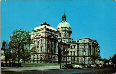 IN Indianapolis, Indiana State House Built in 1878, Old Cars, Chrome ...