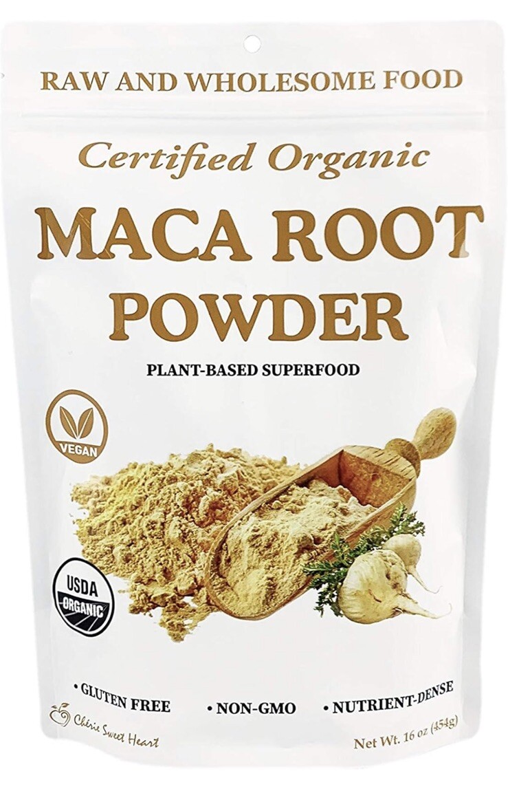 Cherie Sweet Heart Maca Powder Organic, Peruvian Root Premium Grade ...