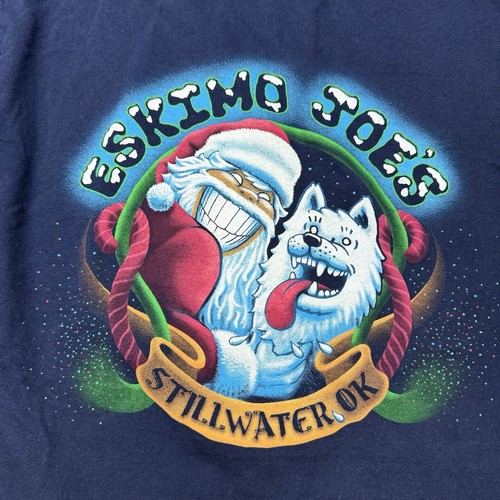 Eskimo Joes Stillwater Oklahoma Christmas Long Sleeve Shirt Size Small ...