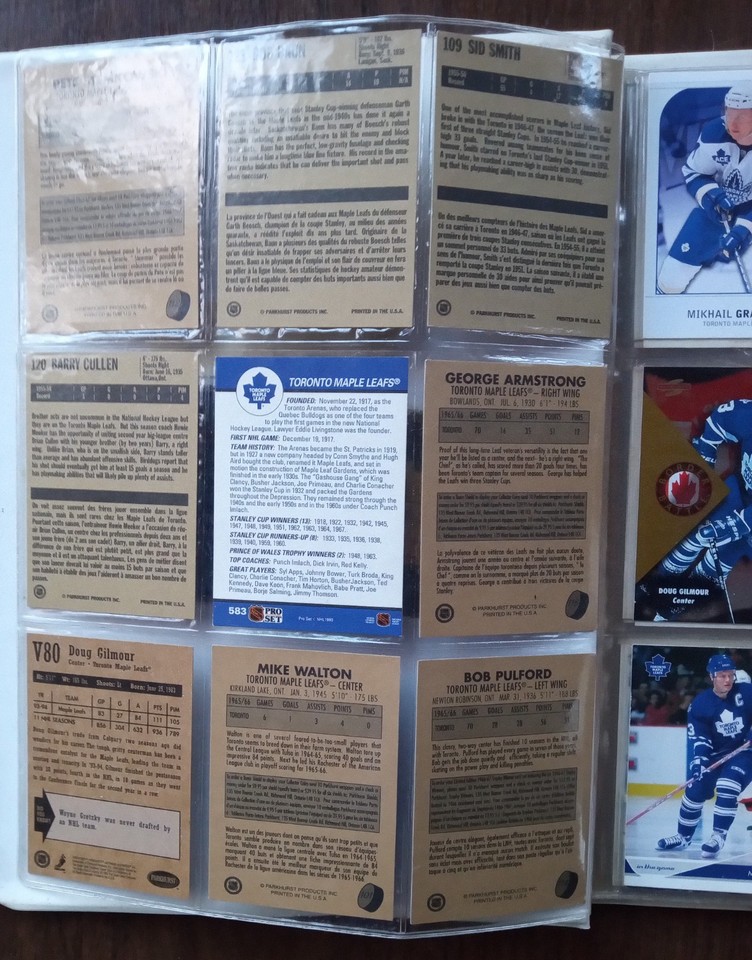 TORONTO MAPLE LEAFS 64 card Premier Collecting Album starter lot | eBay