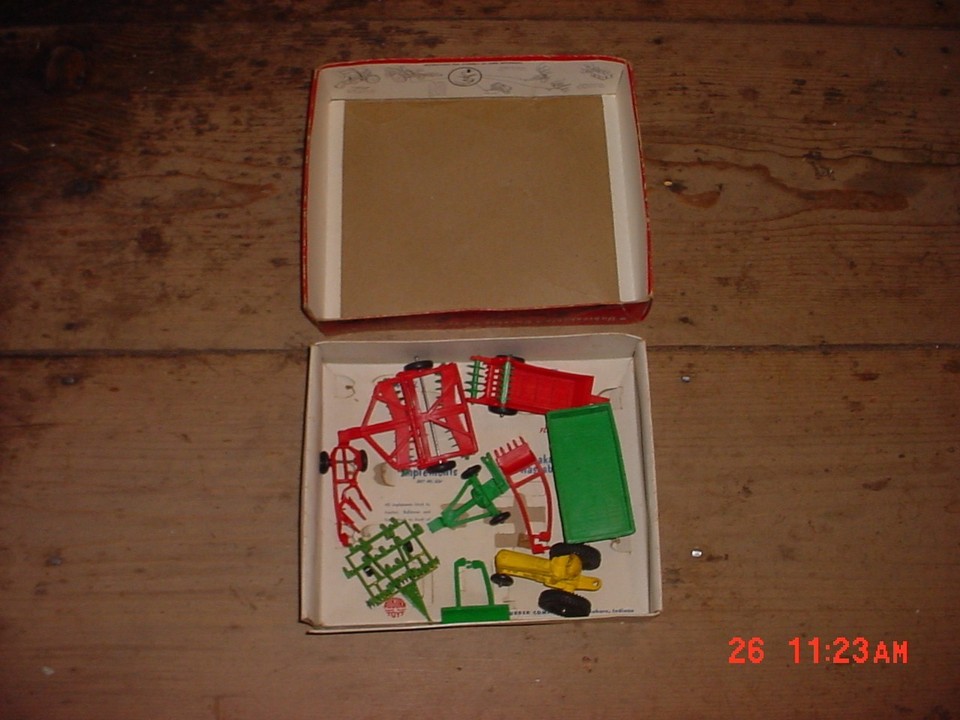 Vintage Auburn Toys No. 551 Farm Implement Set w/Box | eBay