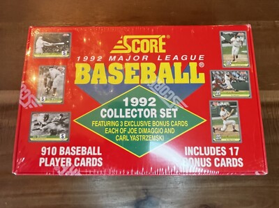 1992 Score Baseball Card Collector Set Factory Sealed Box 910 Cards Red ...