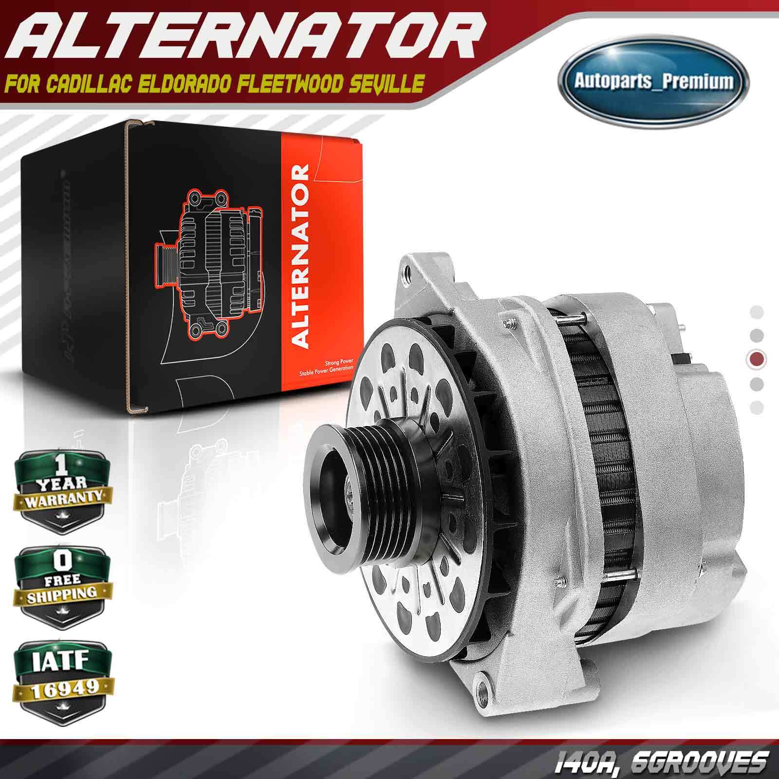 Alternator for Cadillac Eldorado Fleetwood Seville 60 Special 4.9L 140A ...