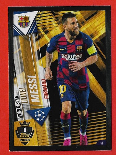Lionel Messi 2019-20 Topps Index Match Attax World Star #1 | eBay