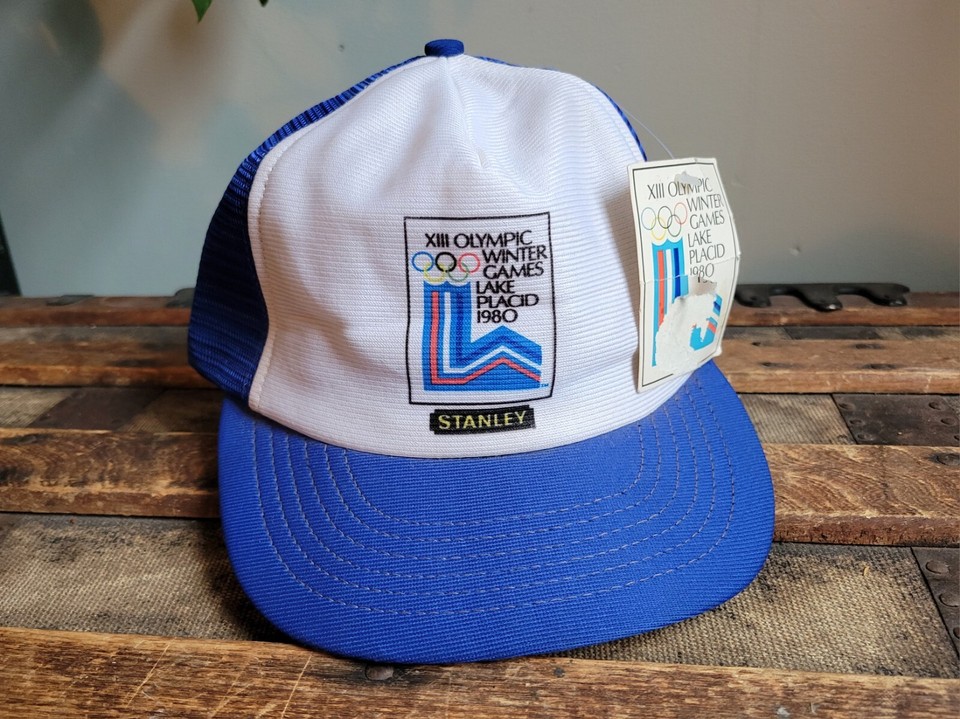 NOS Vintage 1980 XIII Olympic Winter Games Trucker Cap Hat Stanley ...