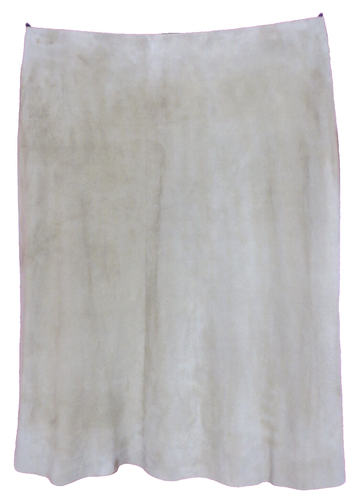 PALGE NOVICK Womens Soft Genuine Suede Leather A-Line Skirt Solid Olive ...