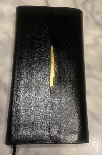 The Smallest Bible NKJV 1994 Nelson Snap Flap Closure Black Bonded ...