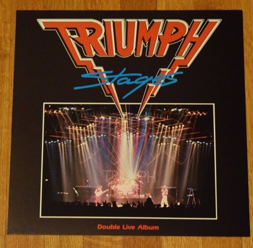 Triumph "Stages" Original Record Store Promo Album Flat Art Poster RARE ...