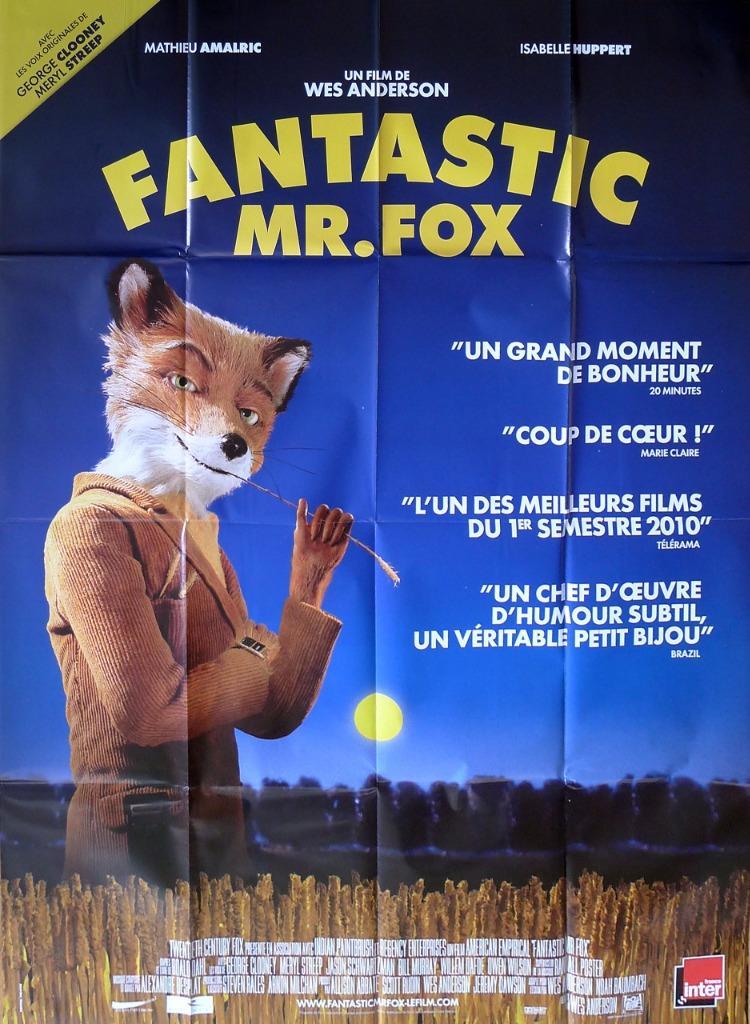 Affiche Du Film Fantastique Mr Fox Fantastic Mr. Fox Blu (2010)