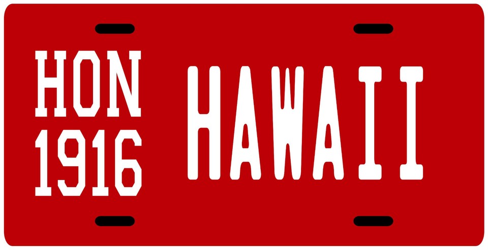 Hawaii License Plate - Choose from all 8 Hawaiin Islands & different ...