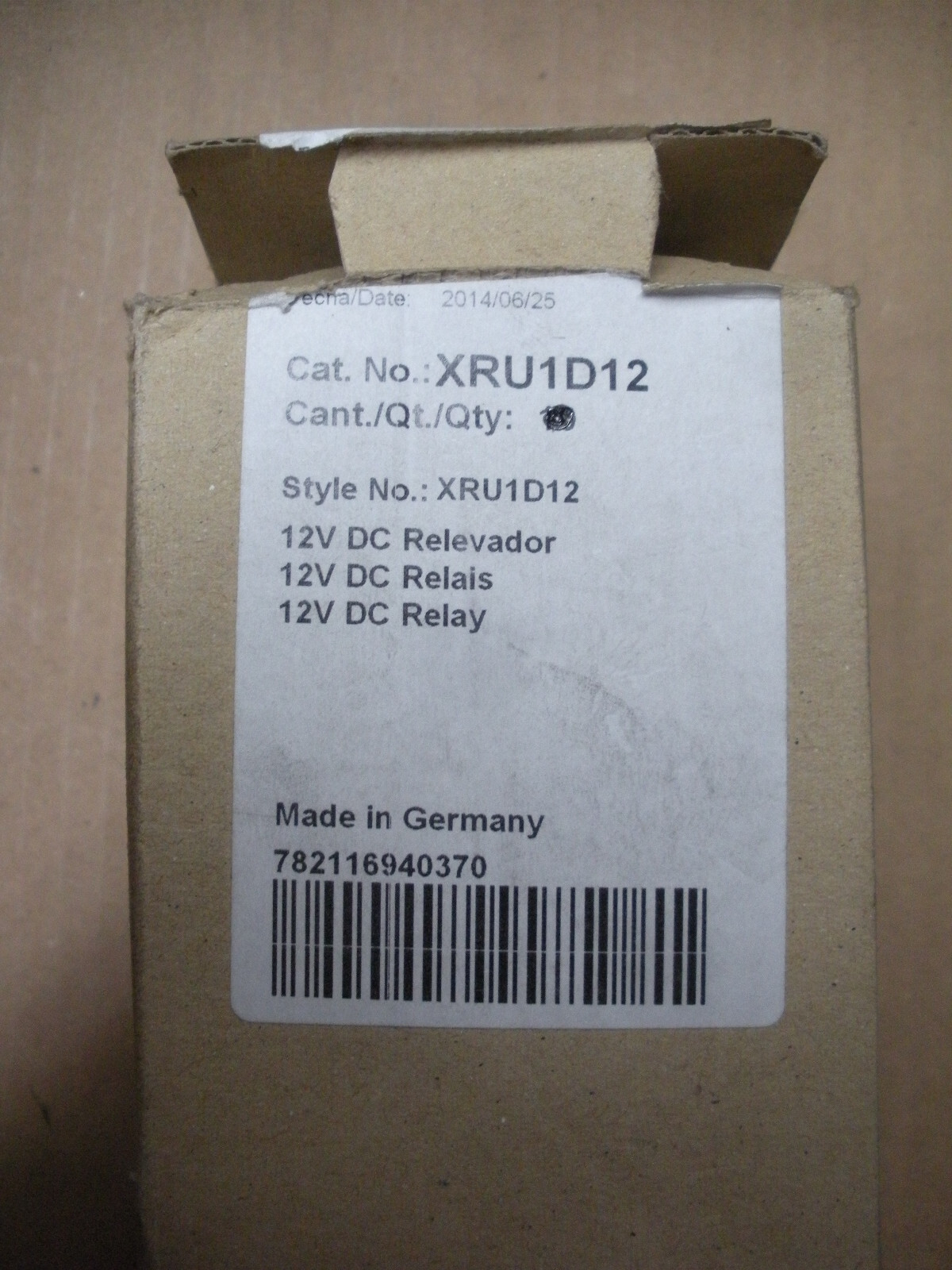 Eaton XRU1D12 12vdc interface relay rail mount lot of 5 phoenix Contact ...