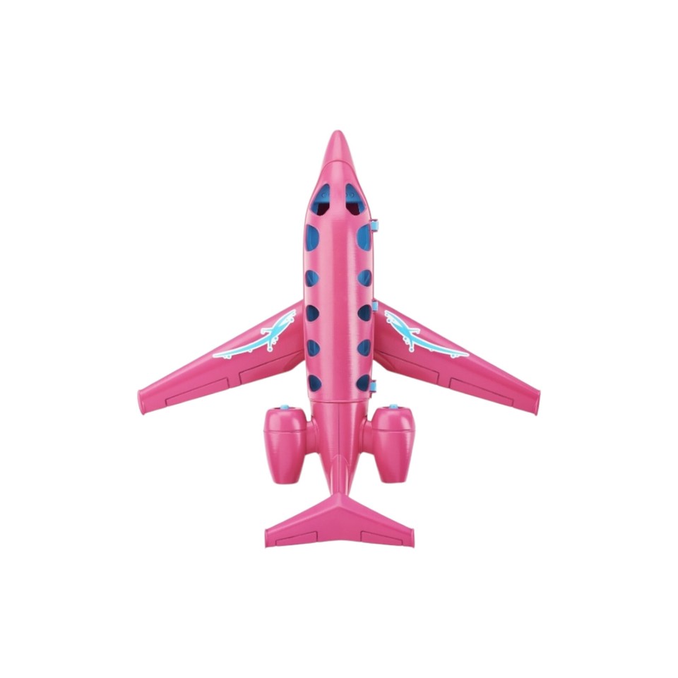 American Plastic Toys Fashion Doll Private Business Jet Set Pink / Blue ...