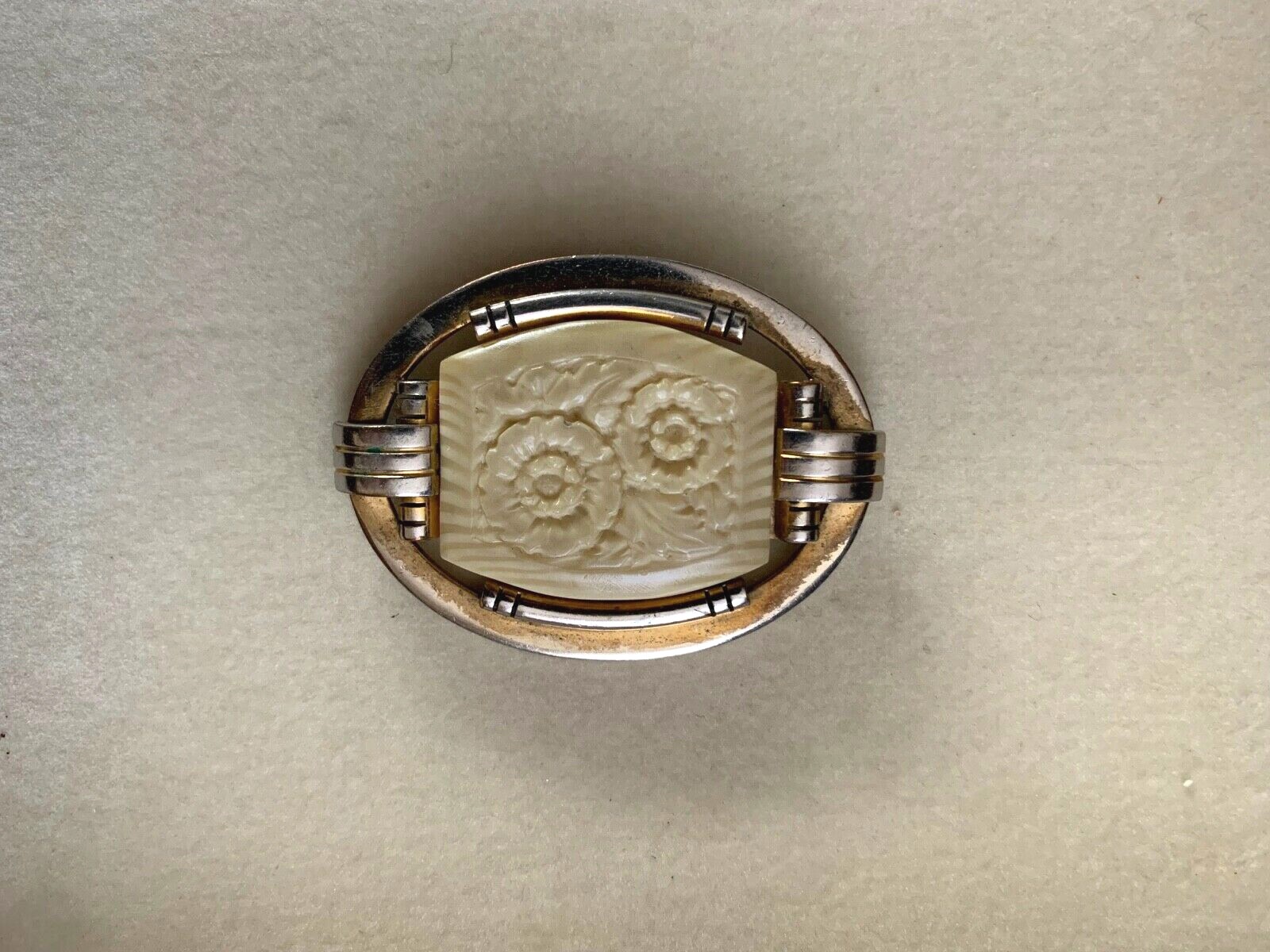 Rare French Art Deco Fabon FSE 725 Depose Brooch - Ca… - Gem