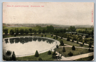 Postcard Indiana IN c.1900's Park St. Joseph's College Rensselaer Y10 ...