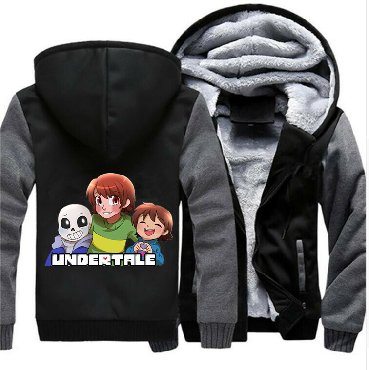 Undertale sans thicken winter warm Hoodie Sweatshirt Fleece jacket hip ...