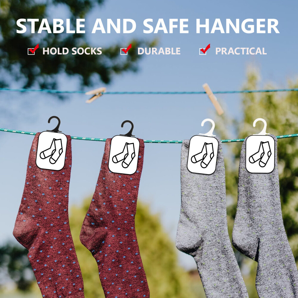 400PCS Hooks Retail Display Hanger Sock Display Hooks Sock Hanging Rack ...