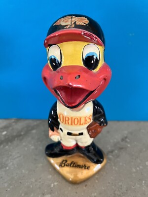 Sports Specialties 1967 Baltimore Orioles Mascot Bobblehead Nodder Gold ...