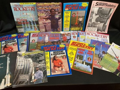17 Sport Rocketry / American Spacemodeling magazines, misc. issues 1986 ...