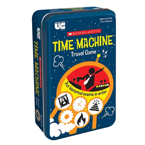 , Scholastic Time Machine History Travel Card Game in a Tin for , for 2 ...