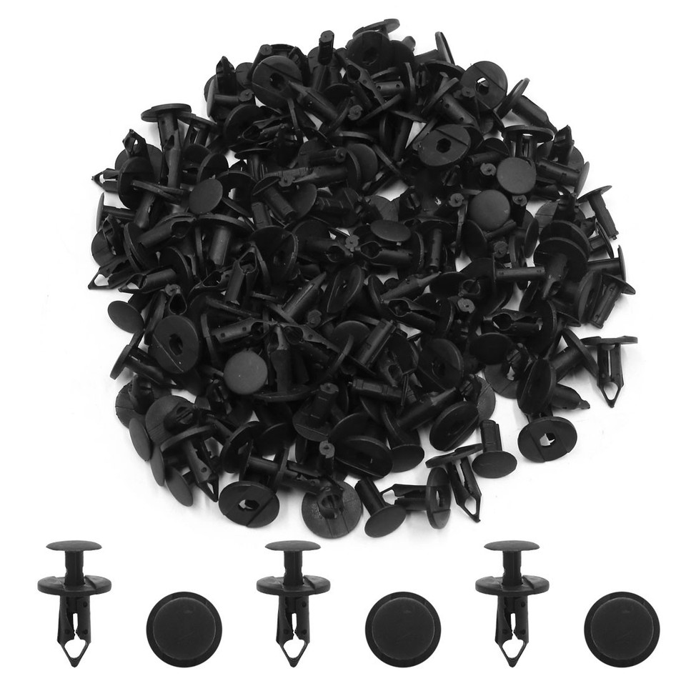 100 Pcs Bumper Rivets Fastener Retainer Clips for Ford Focus Fiesta ...