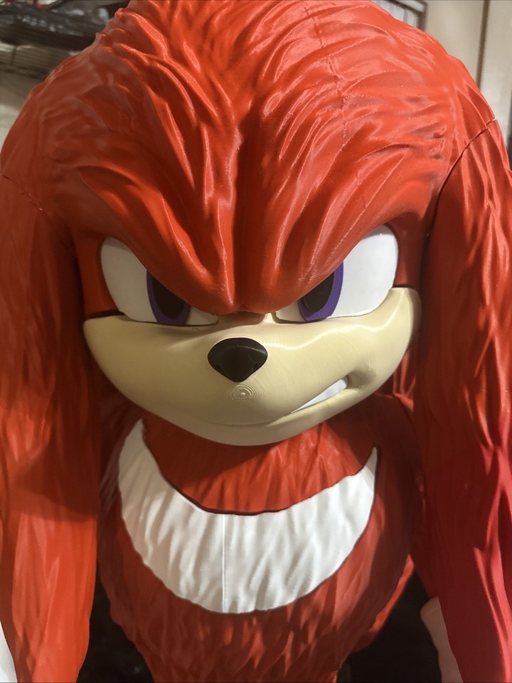 Life Size Knuckles from sonic Hedgehog Figure 44” Tall 3D Print | eBay