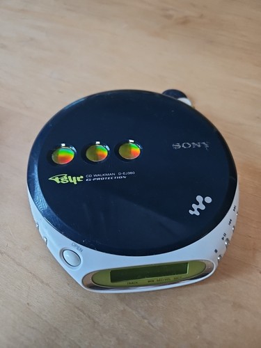 Sony Psyc D-EJ360 CD Player Walkman G Protection CD-R/RW Playback Blue ...