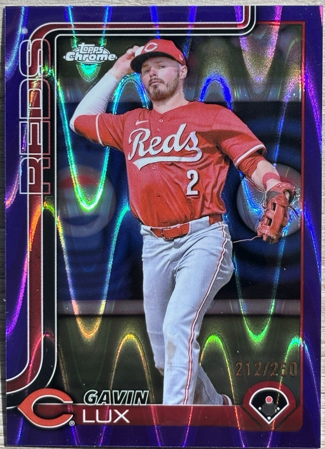2025 Topps Chrome - Gavin Lux #237 Purple Raywave Refractor /250 for ...