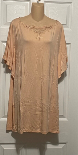 La Perla Primula M Short Nightgown Modal Jersey Peach Pink Drape ...