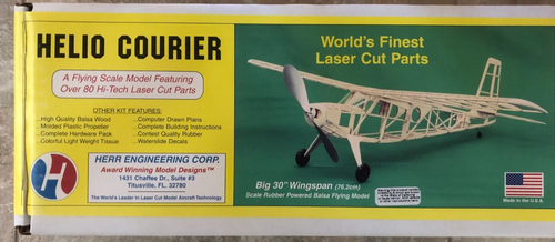 HERR HELIO COURIER BALSA AIRPLANE KIT LASER CUT 30" W/S | eBay