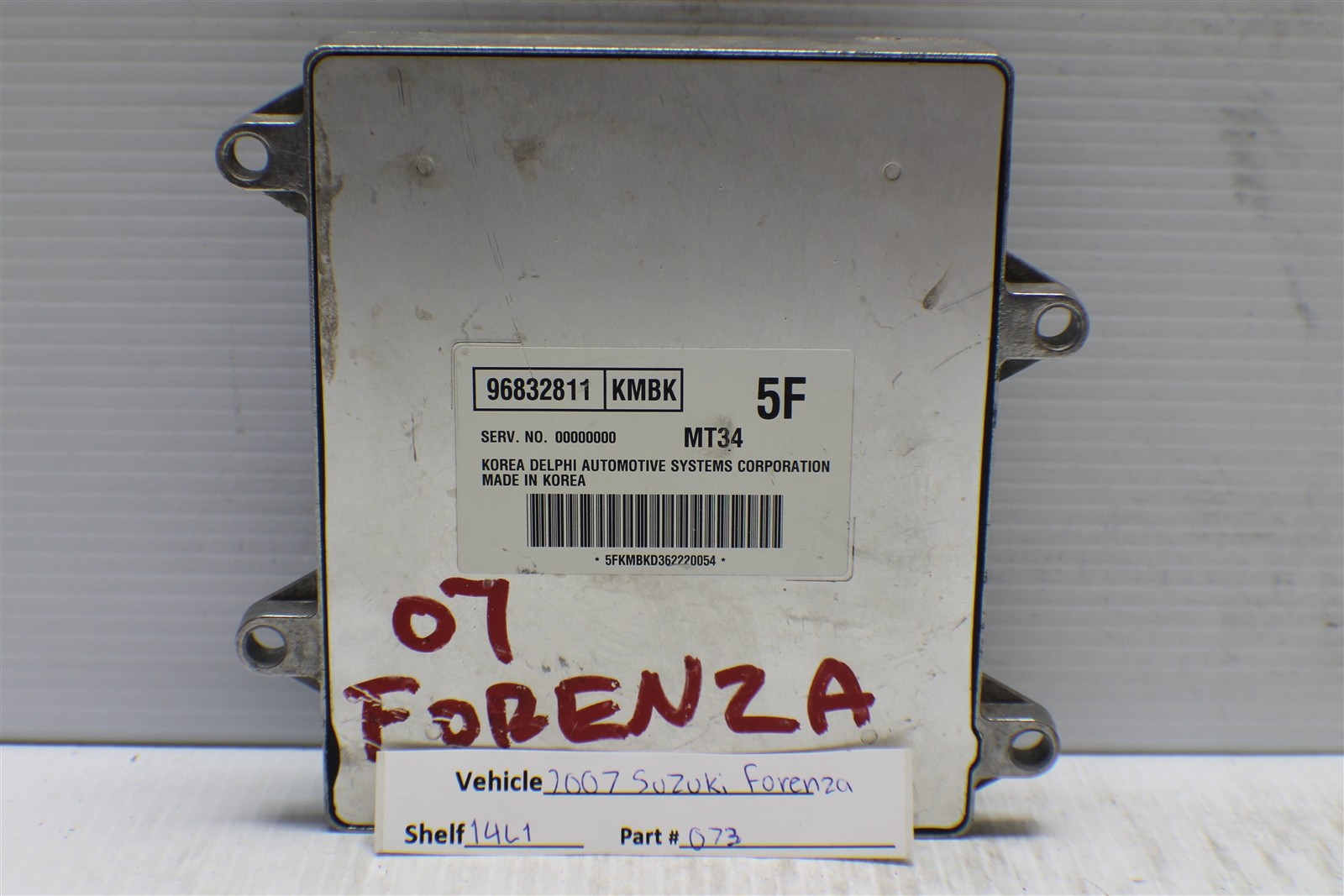 96832811 Chevrolet OPTRA 2007 Engine ECM Electronic Control Module 73 ...