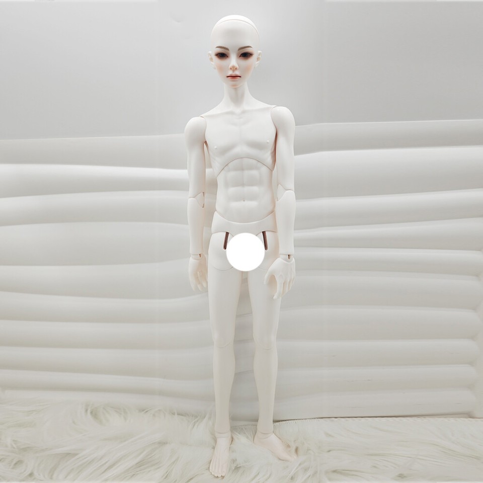 1/3 BJD Doll Male Resin Ball Jointed Dolls Body with Eyes Face Makeup ...