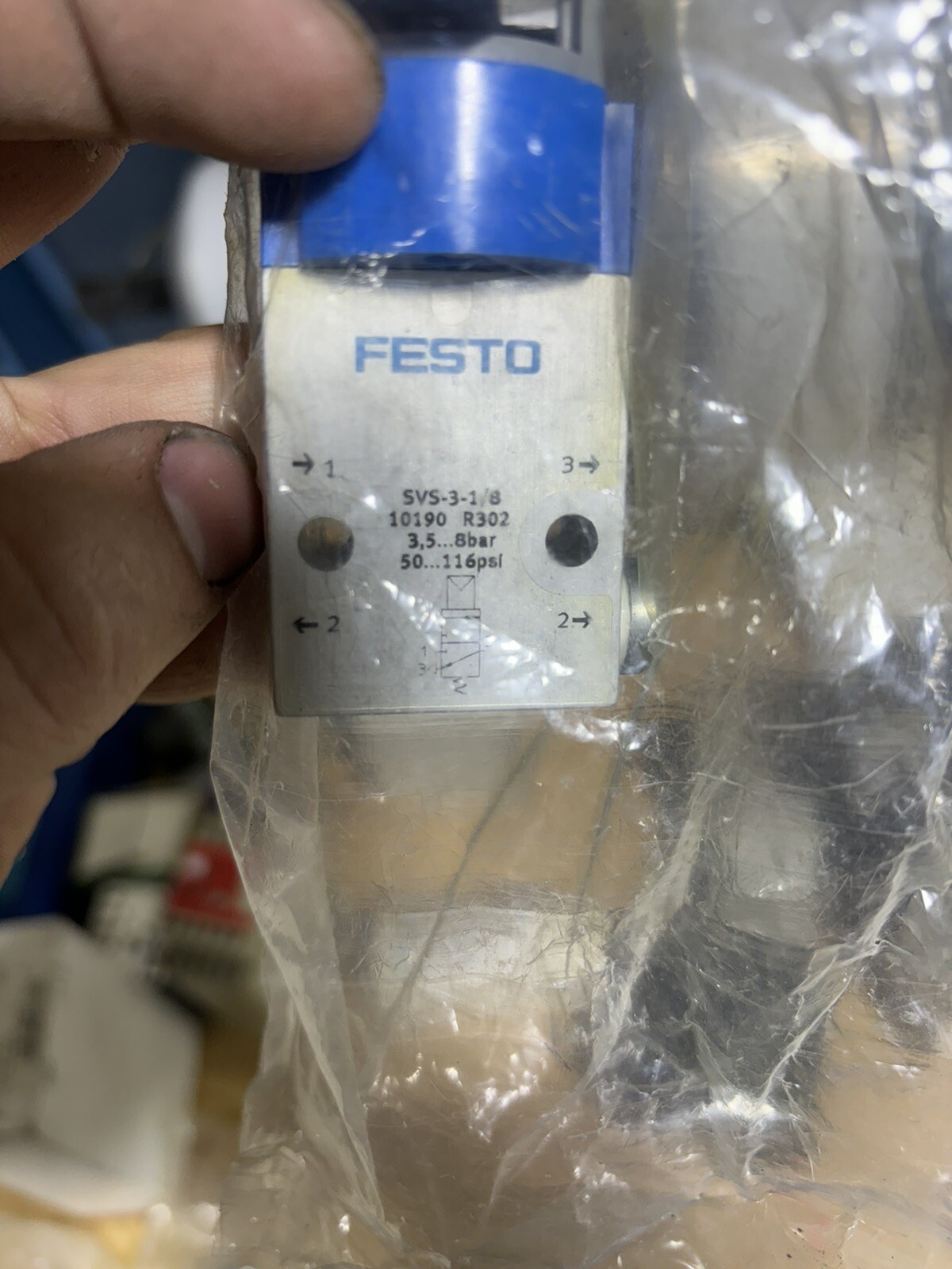 New In Box Festo SVS-3-1/8 10190 Front Panel Valve | eBay