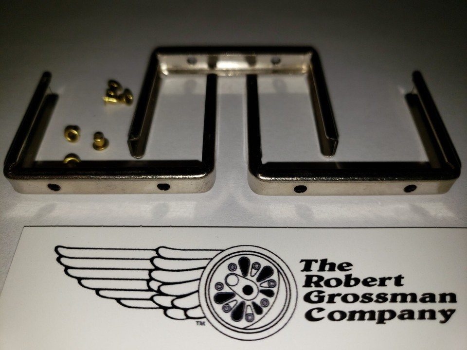 Marx trains set of 3 nickel plated stakes for 6 Flat Cars w/ eyelets ...