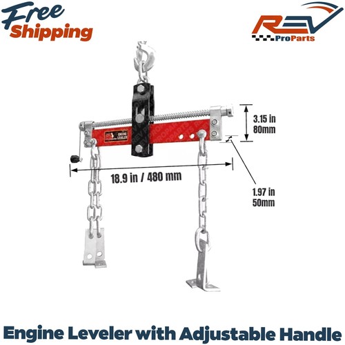 Heavy Duty Engine Hoist Leveler Cherry Picker Shop Crane 1500 Lbs Load ...