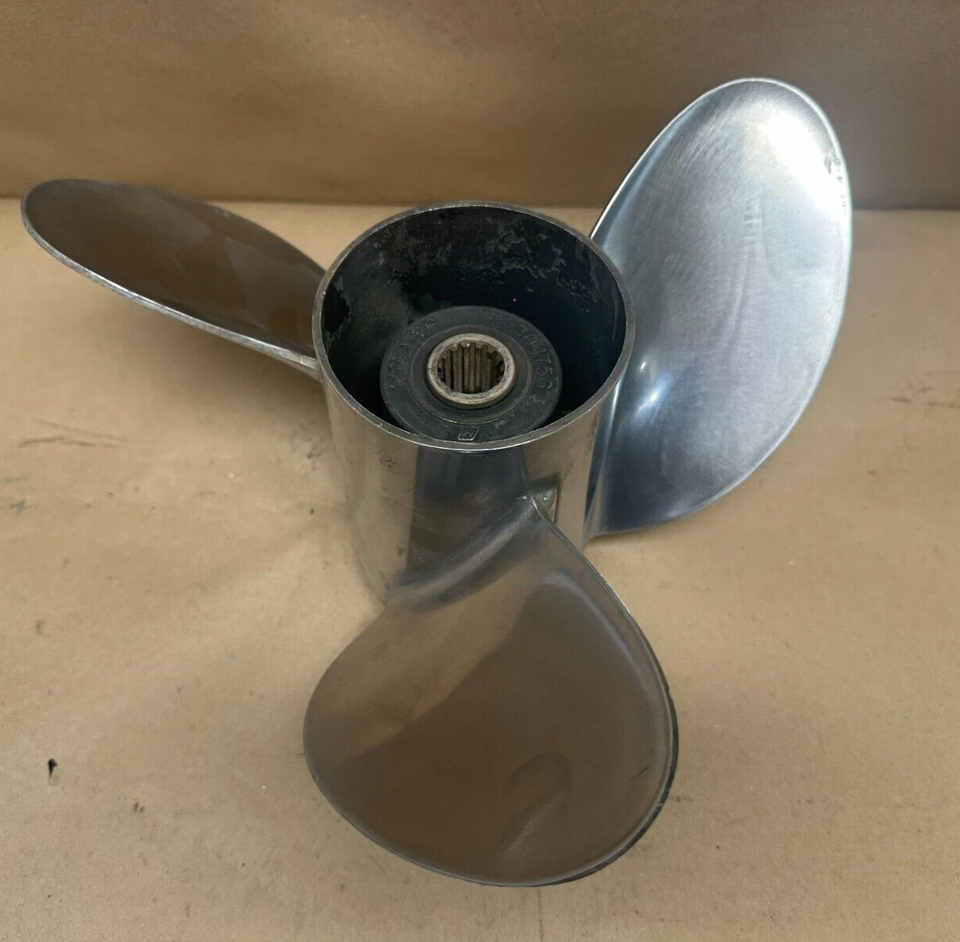 Used Johnson / Evinrude 14 1/2 x 26 Raker Stainless Outboard Propeller ...