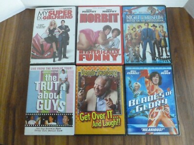 Lot of 6 COMEDY DVD'S - BLADES OF GLORY - NIGHT AT THE MUSEUM - NORBIT ...