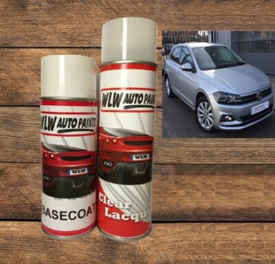 FOR VW FOR AUDI REFLEX SILVER LA7W 2K SOLVENT BASECOAT CAR AEROSOL ...