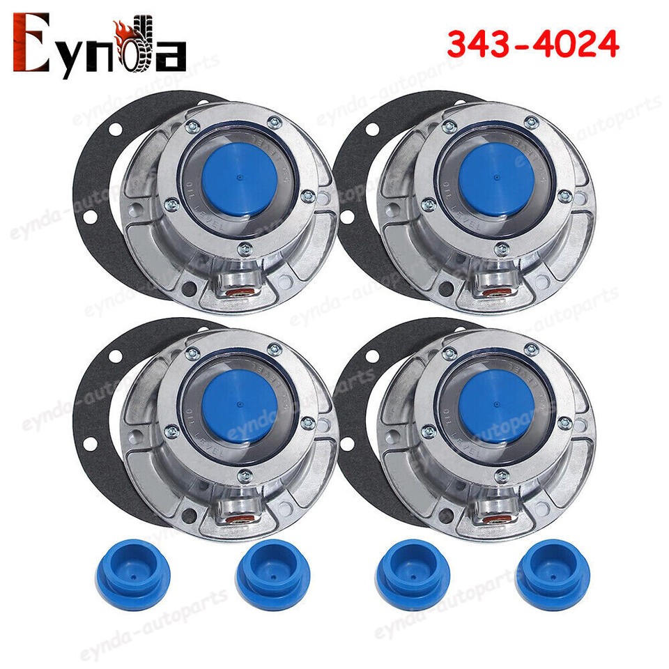 4X Torque Trailer Hub Cap w/ Oil Port & Side Fill Plug Replaces Stemco ...